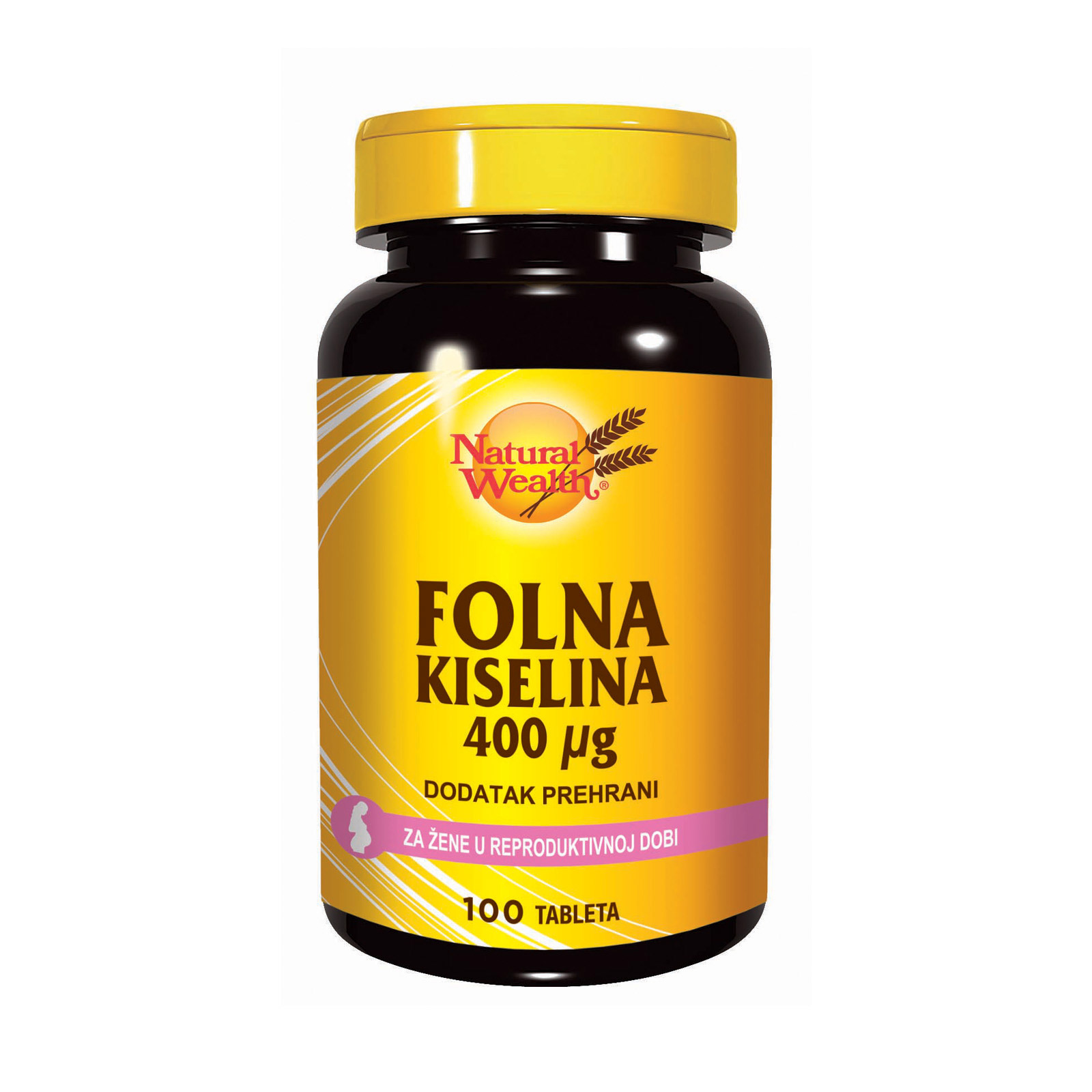 Folna kiselina 400mcg Natural Wealth 100 tableta - Pharmeria.hr