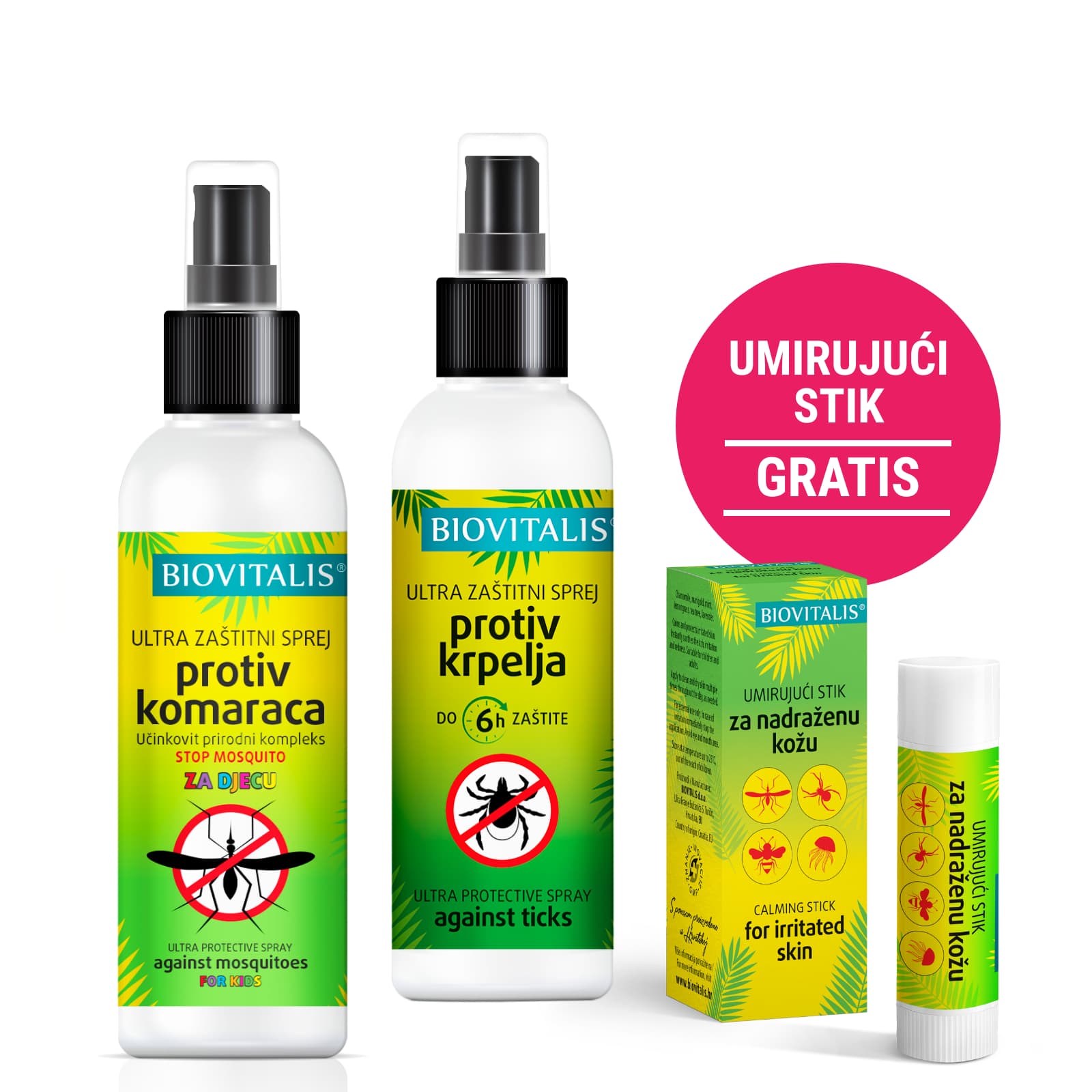 Set za zaštitu djece od komaraca i krpelja Biovitalis - Pharmeria.hr