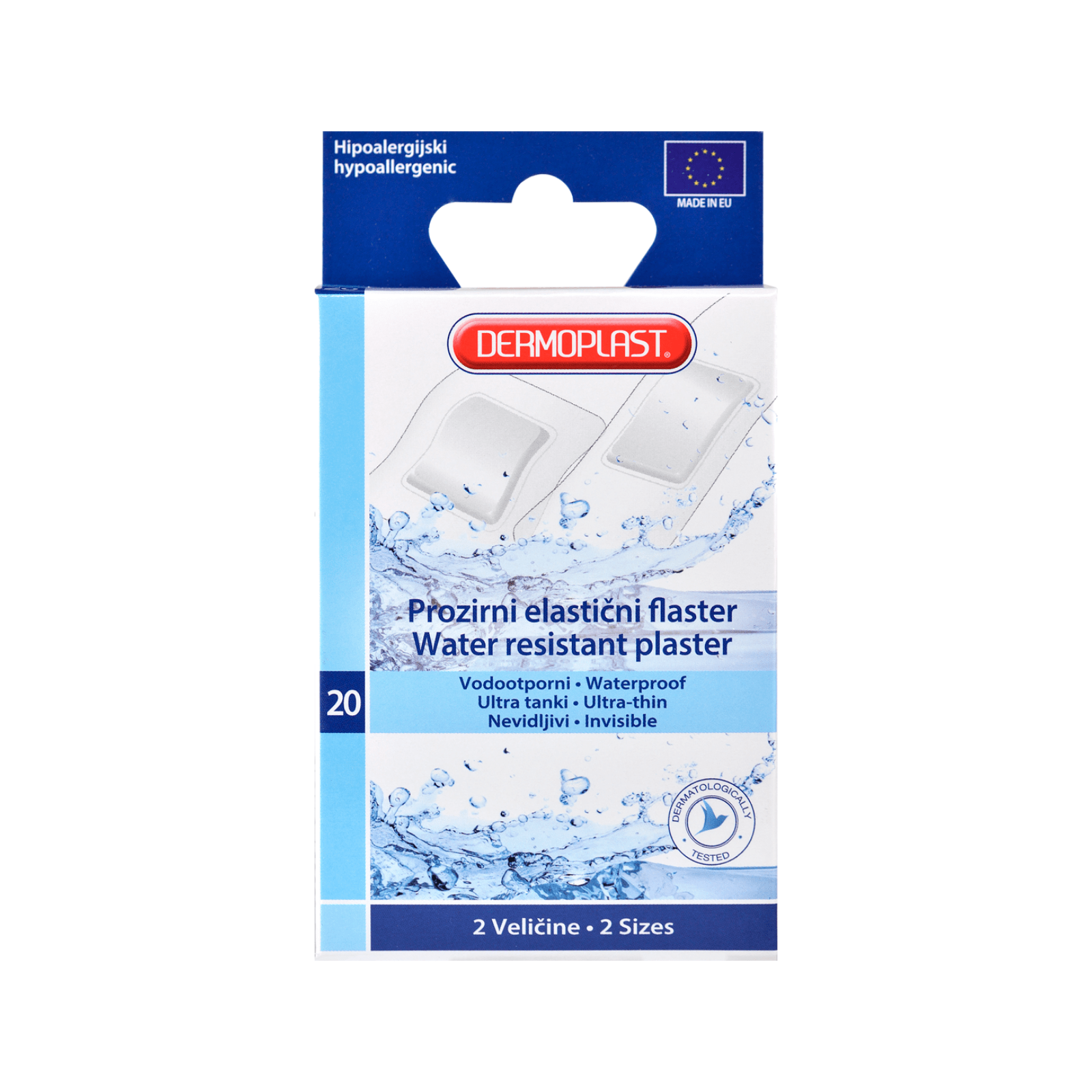 Flaster prozirni elastični Dermoplast 20 komada - Pharmeria.hr